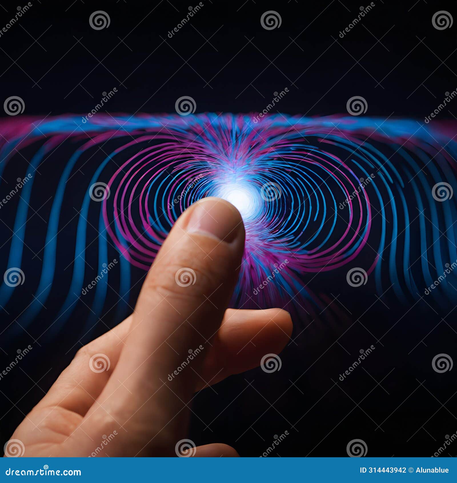 Digital Thumbprint Activation, the Neon Gateway To Secure Identity ...