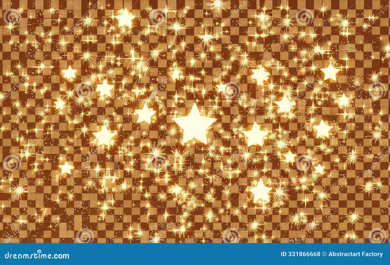 The Image Displays a Dark Brown Background with a Checkered Pattern ...