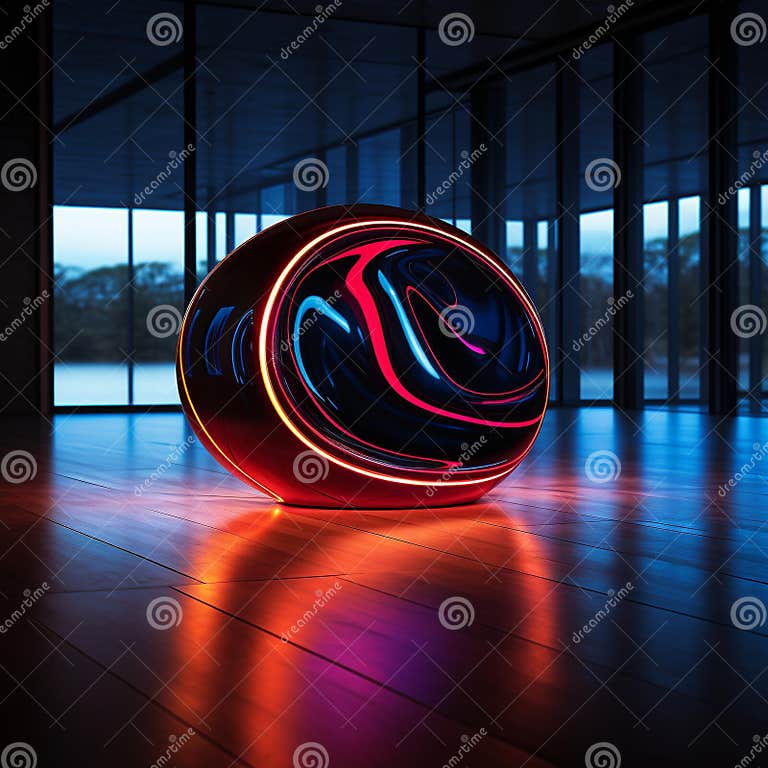 An Image of a Distorted Reflection or Mirror, with No Recognizable ...