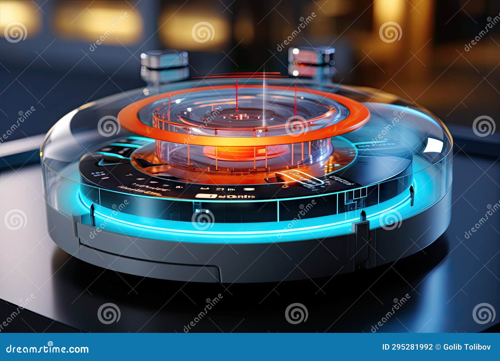 An Image of a Dj Turntable on a Stock Illustration - Illustration of ...