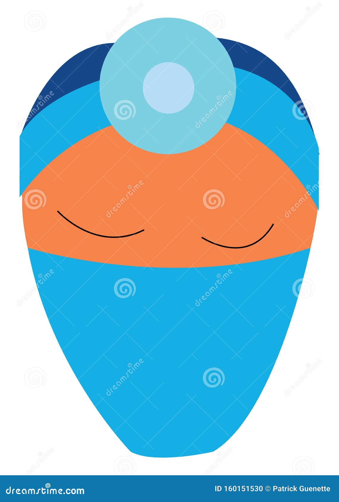 A Doctor`s Face Vector or Color Illustration Stock Vector ...