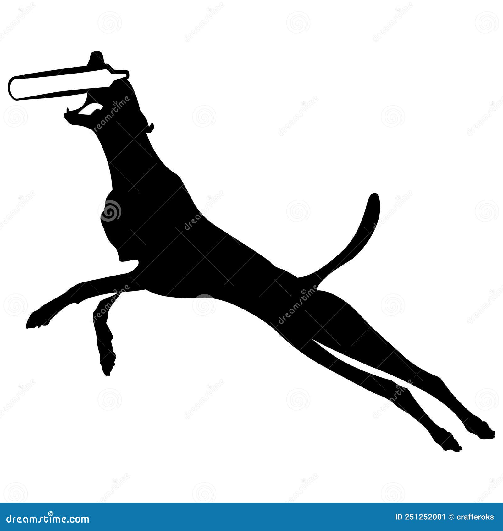 Dog Diving Sport EPS Vector File Stock Illustration - Illustration of ...