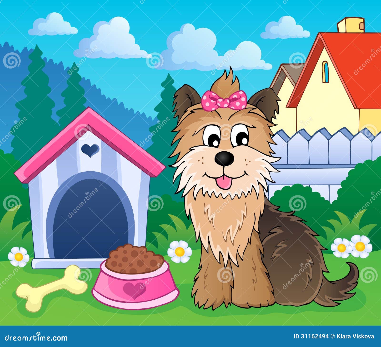 Image with dog topic 6 stock vector. Illustration of doghouse - 31162494