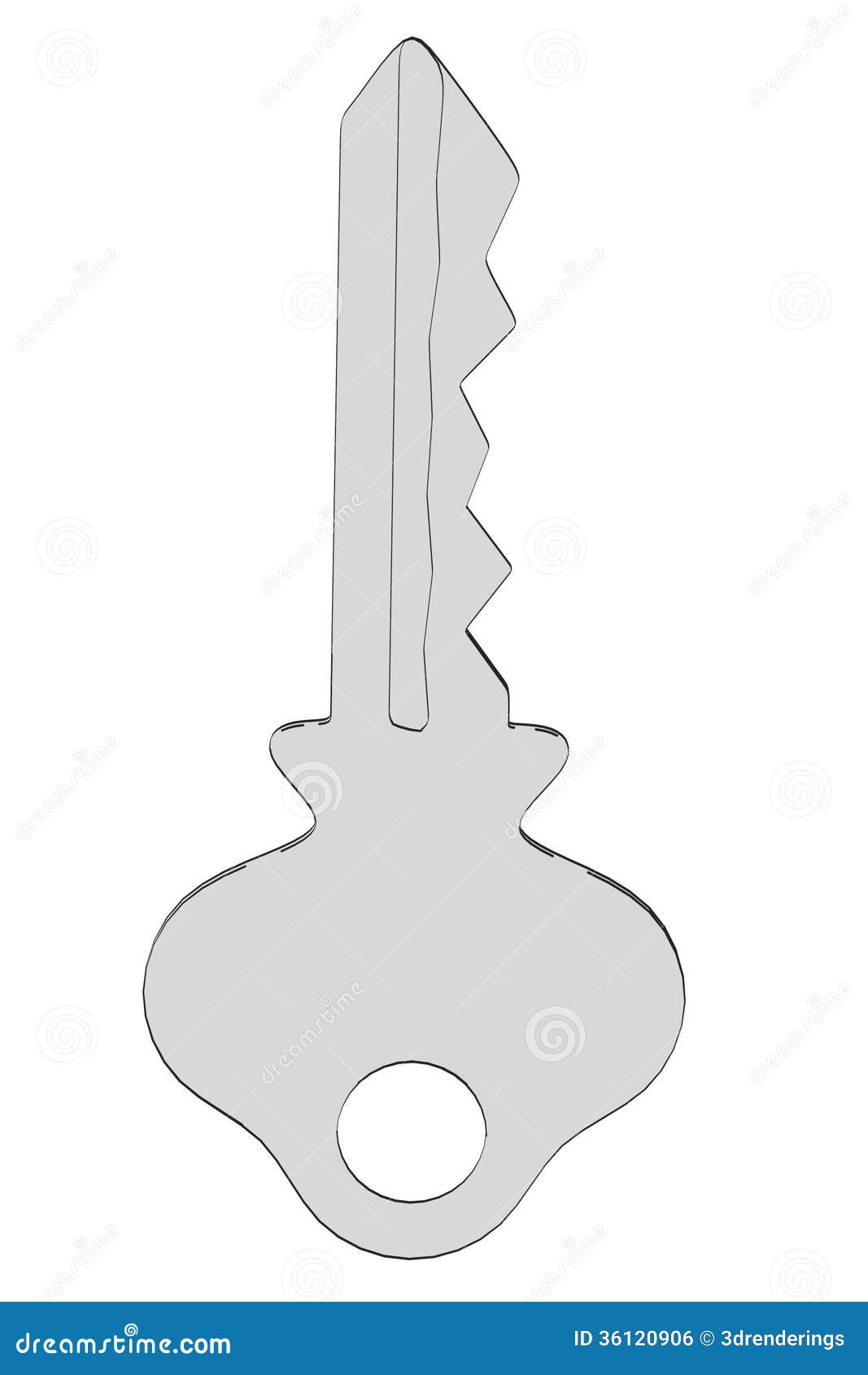 Image of door key stock illustration. Illustration of drawing - 36120906