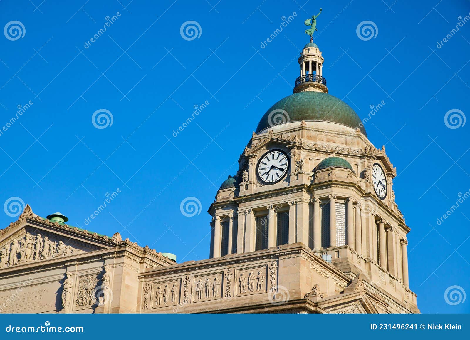 Downtown City Courthouse Architecture Stock Image - Image of ...