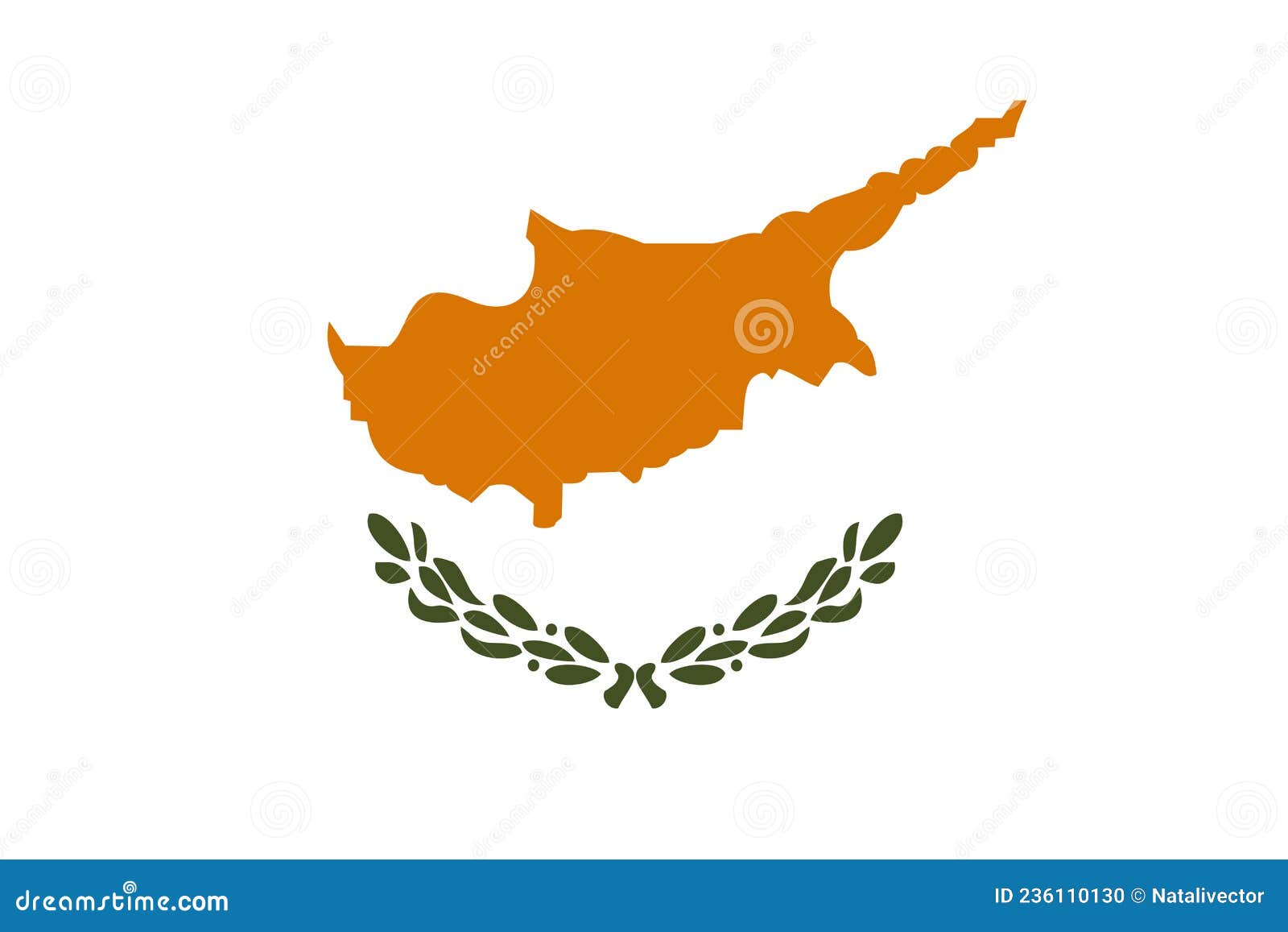 Image du drapeau de chypre illustration de vecteur. Illustration du ...