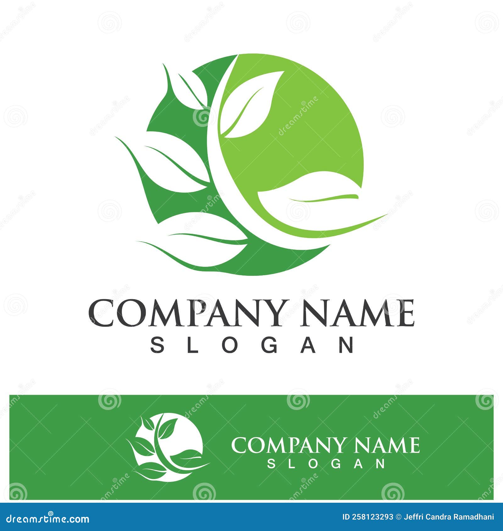 Image Du Logo De La Nature Des Feuilles D'arbre Vert Illustration de ...