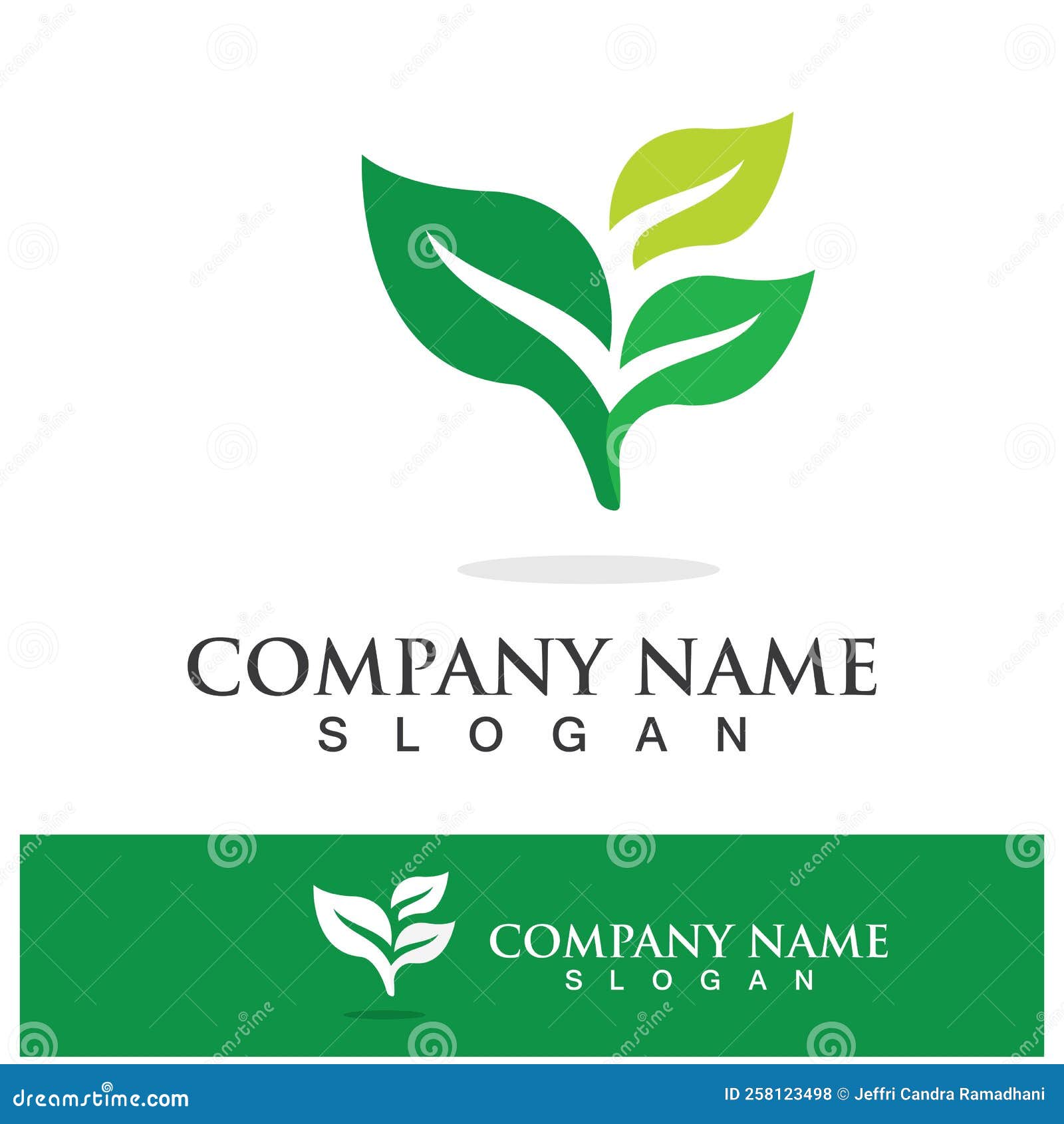 Image Du Logo De La Nature Des Feuilles D'arbre Vert Illustration de ...