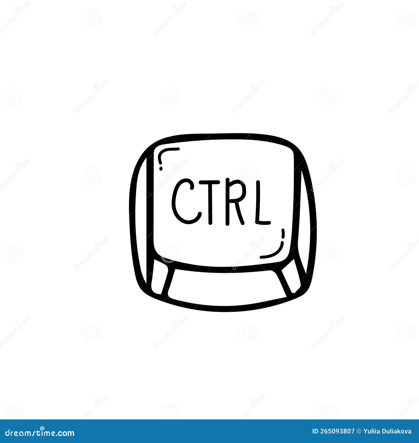Image Du Vecteur Du Bouton Du Clavier De Ctrl Isolé Illustration de ...