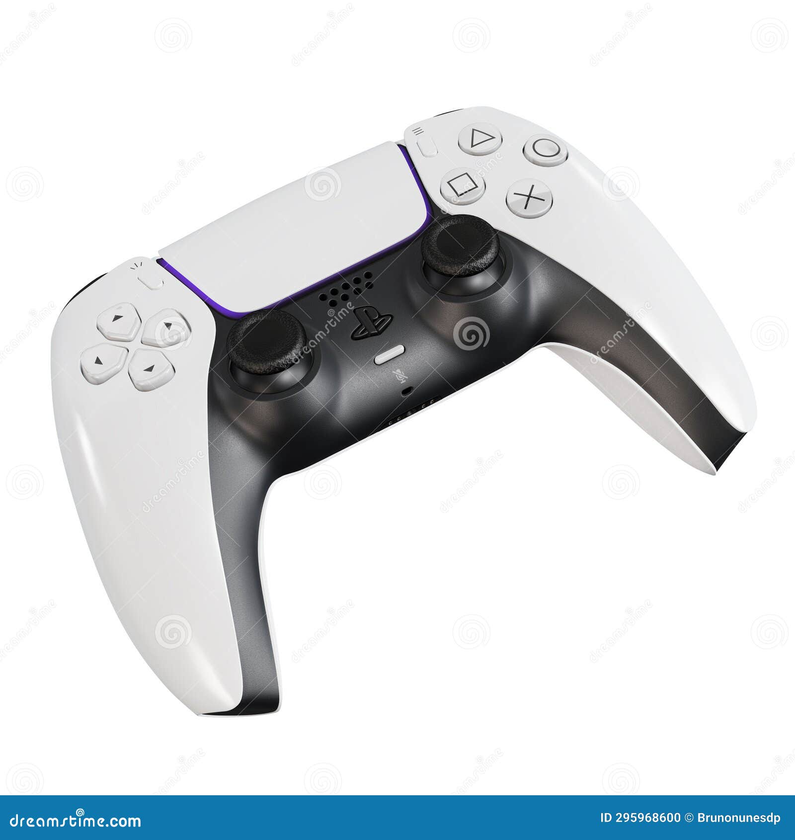 A Image of a Dual Sense Controller Isolated on a White Background Stock ...