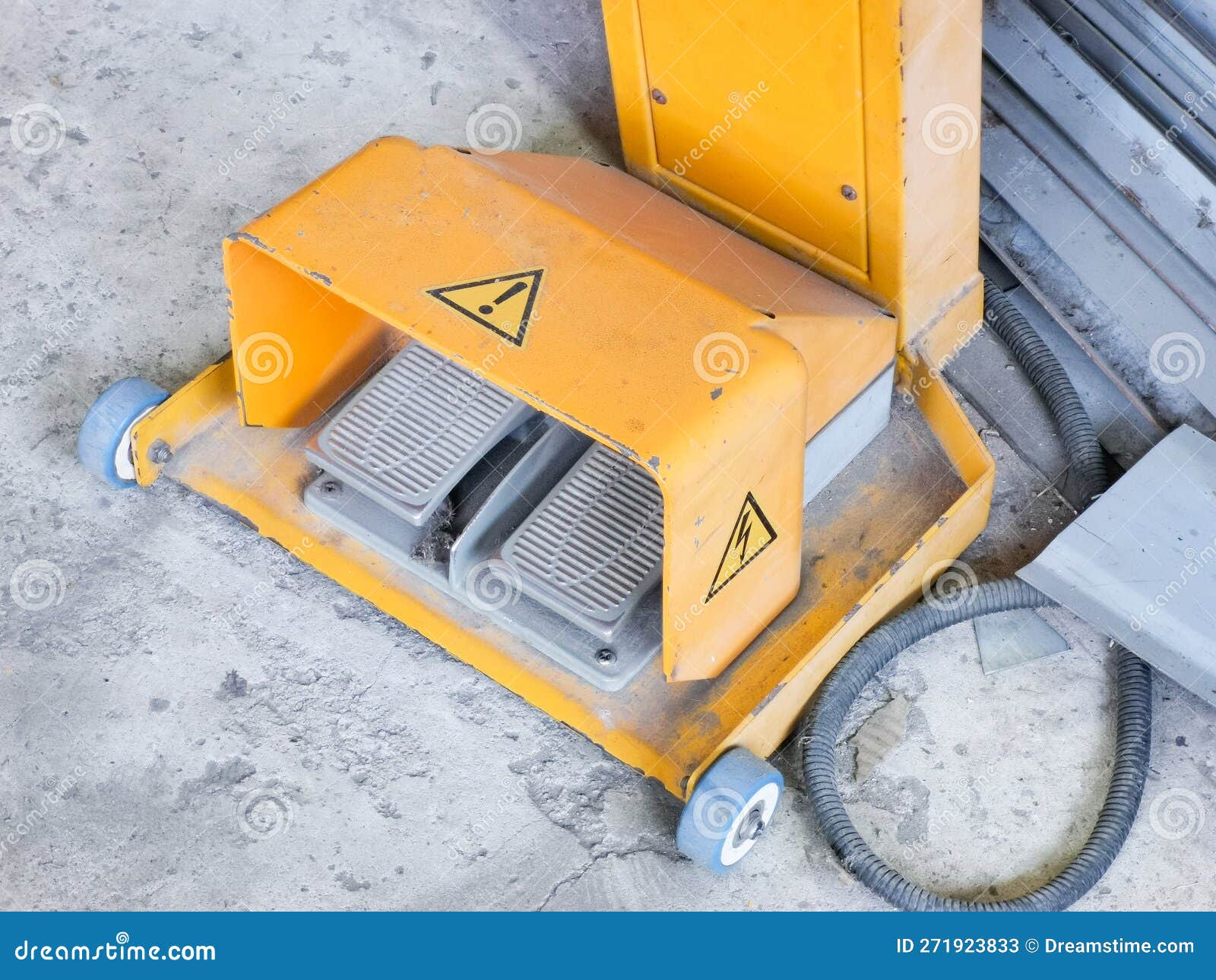 Image of Dusty Foot Switch To Control Machine Operation. Stock Image ...