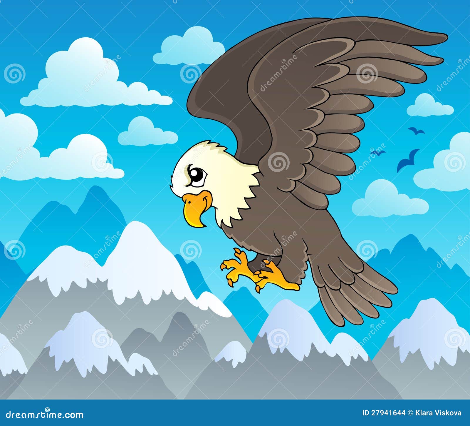 Image with eagle theme 1 stock vector. Illustration of outdoor - 27941644
