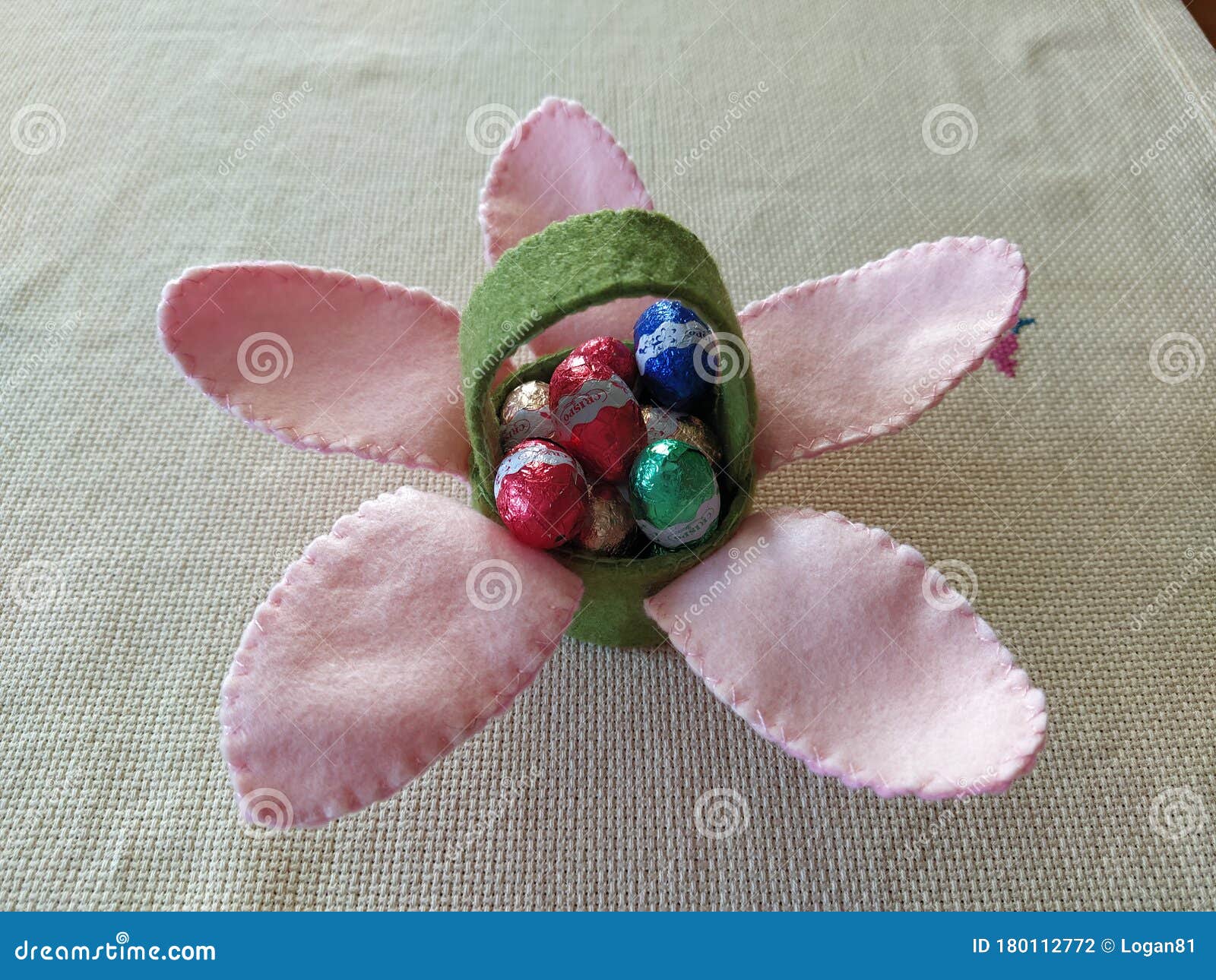 Easter Chocolate Eggs in Handcraft Basket Stock Photo - Image of basket ...