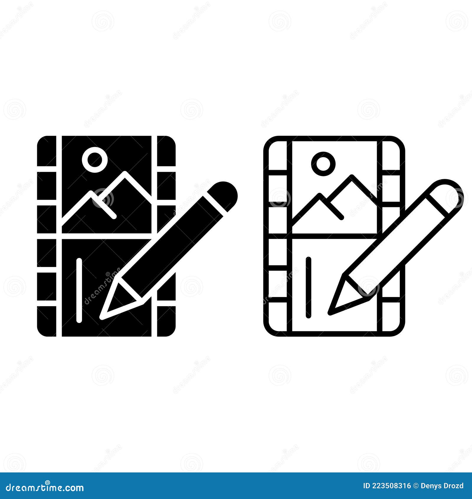 Image Editing Icon Vector Set. Online Editor Illustration Sign ...