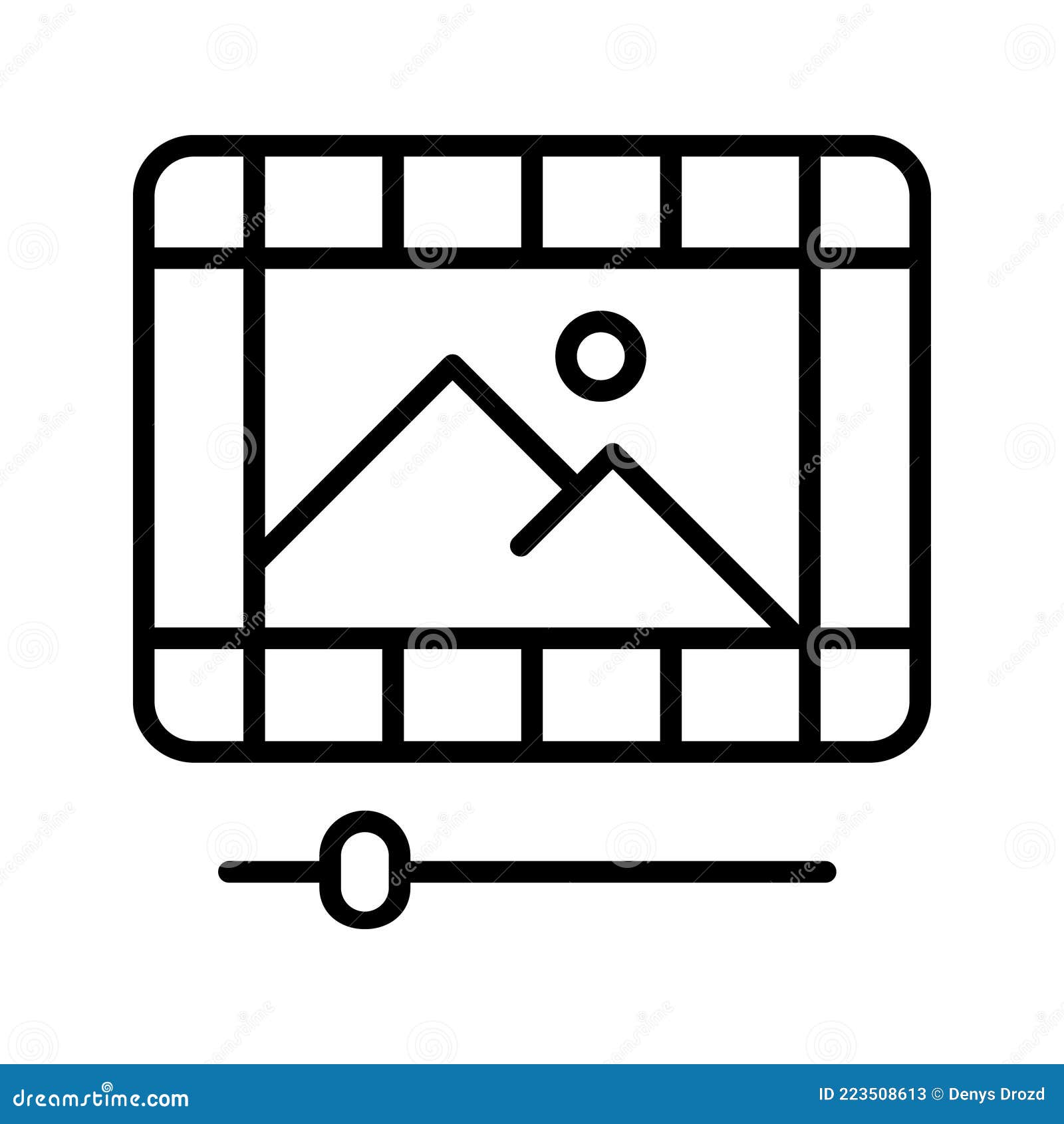 Image Editing Icon Vector Set. Online Editor Illustration Sign ...