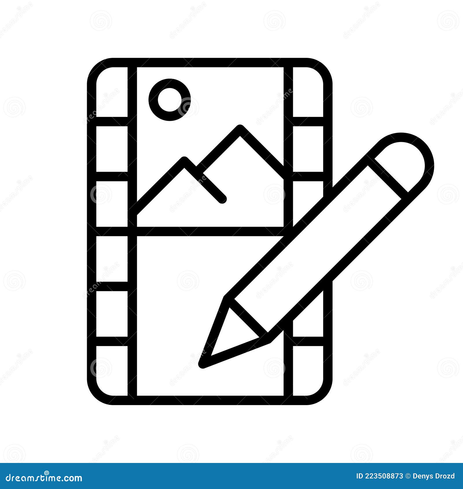 Image Editing Icon Vector Set. Online Editor Illustration Sign ...