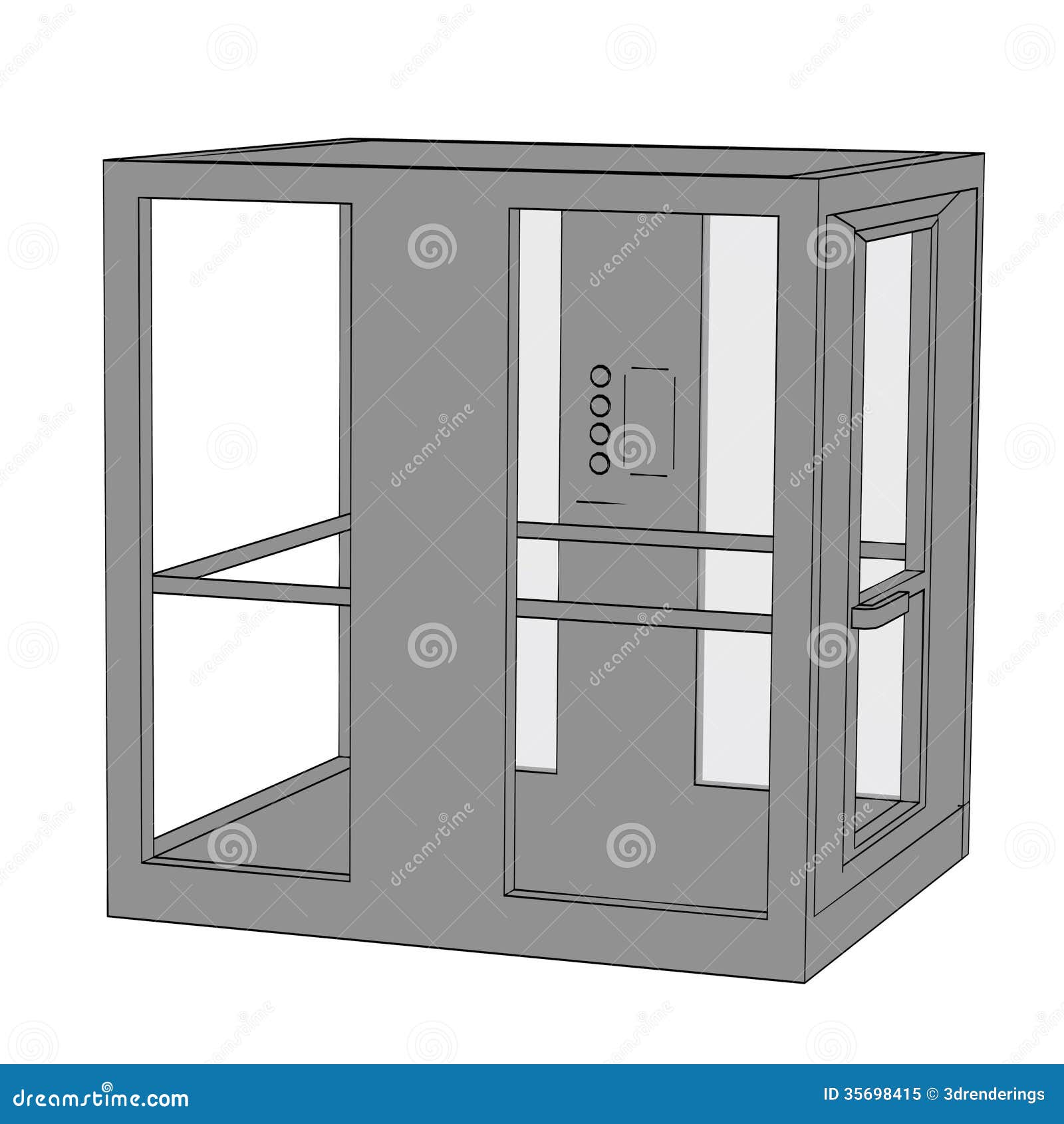 Image of elevator stock illustration. Illustration of paint - 35698415