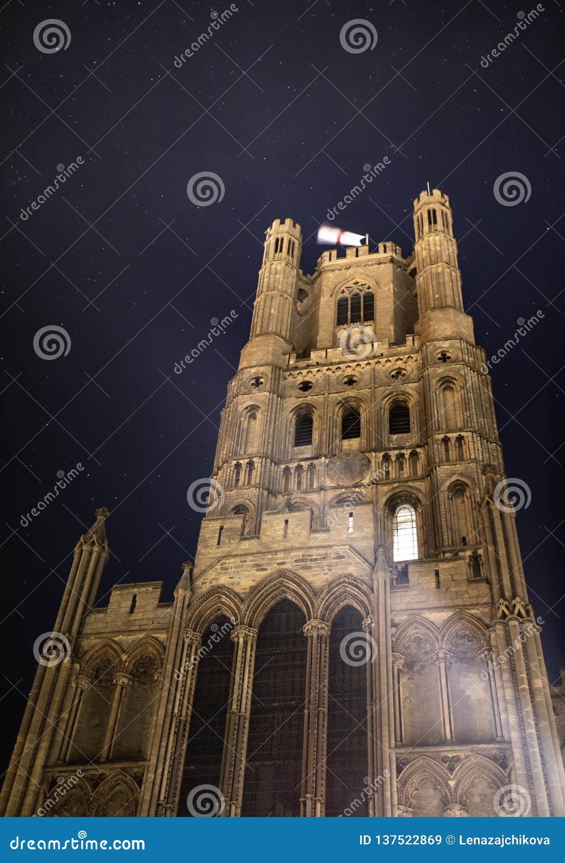 Image of Ely Cathedral at Night Stock Image - Image of landscape, star ...