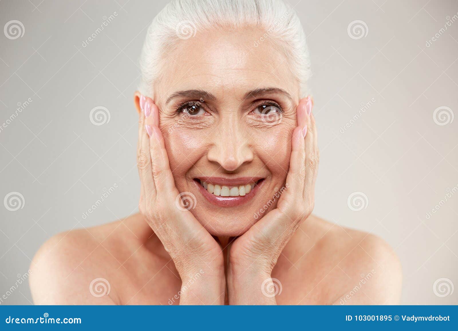 Amazing Naked Elderly Woman Posing Stock Image Image Of Elegance