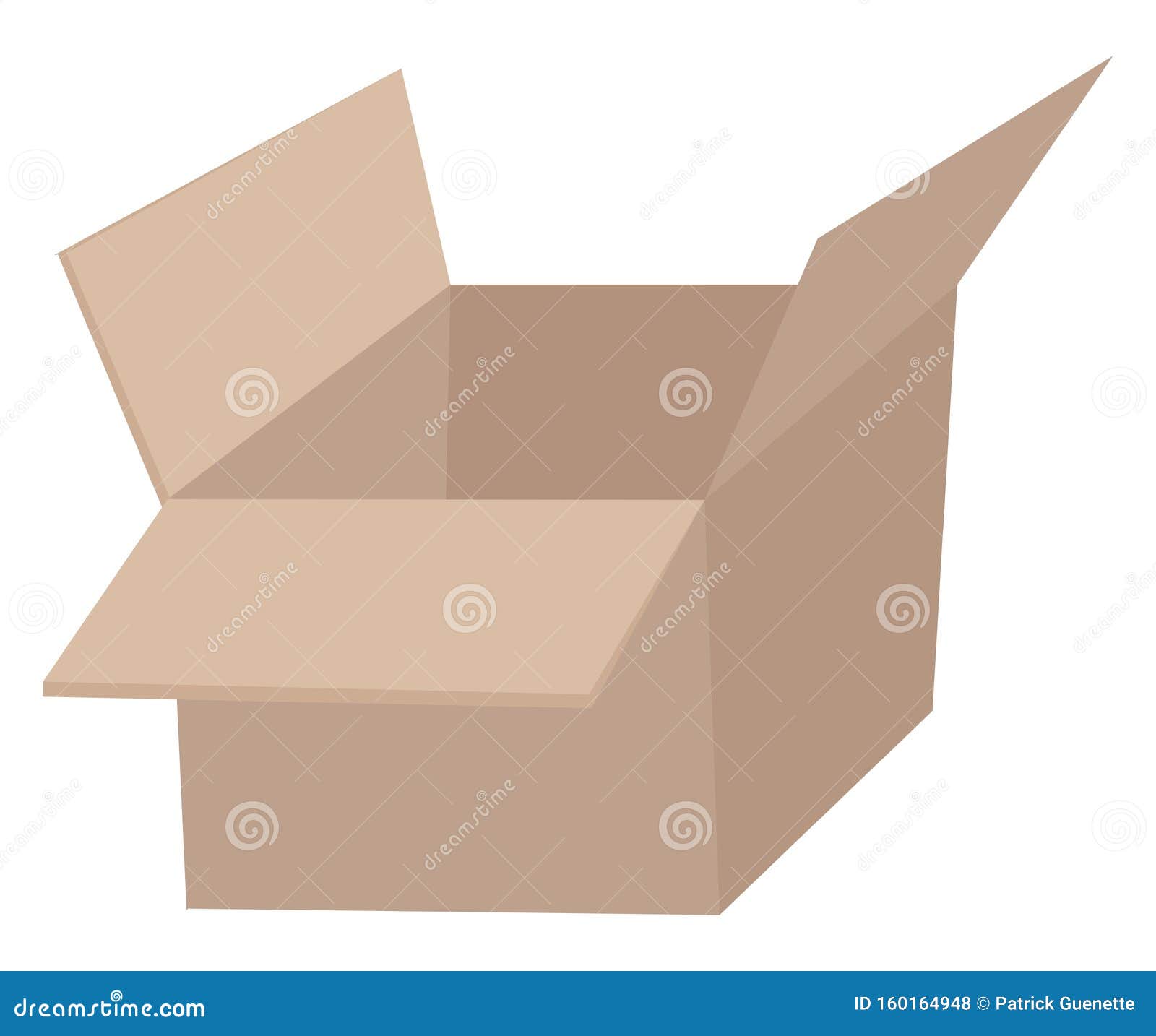 Image of Empty Box - Corrugated Box, Vector or Color Illustration Stock ...