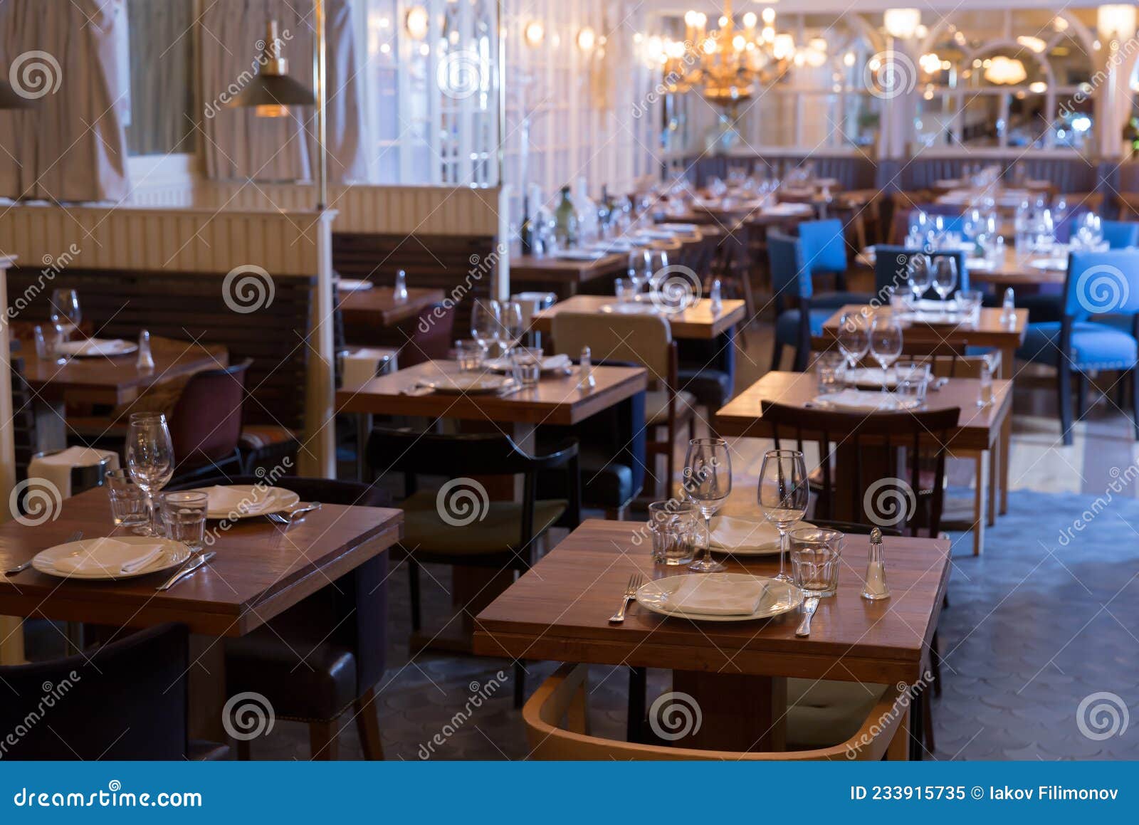 Image of Empty Hall Restaurant Stock Image - Image of black, atmosphere ...