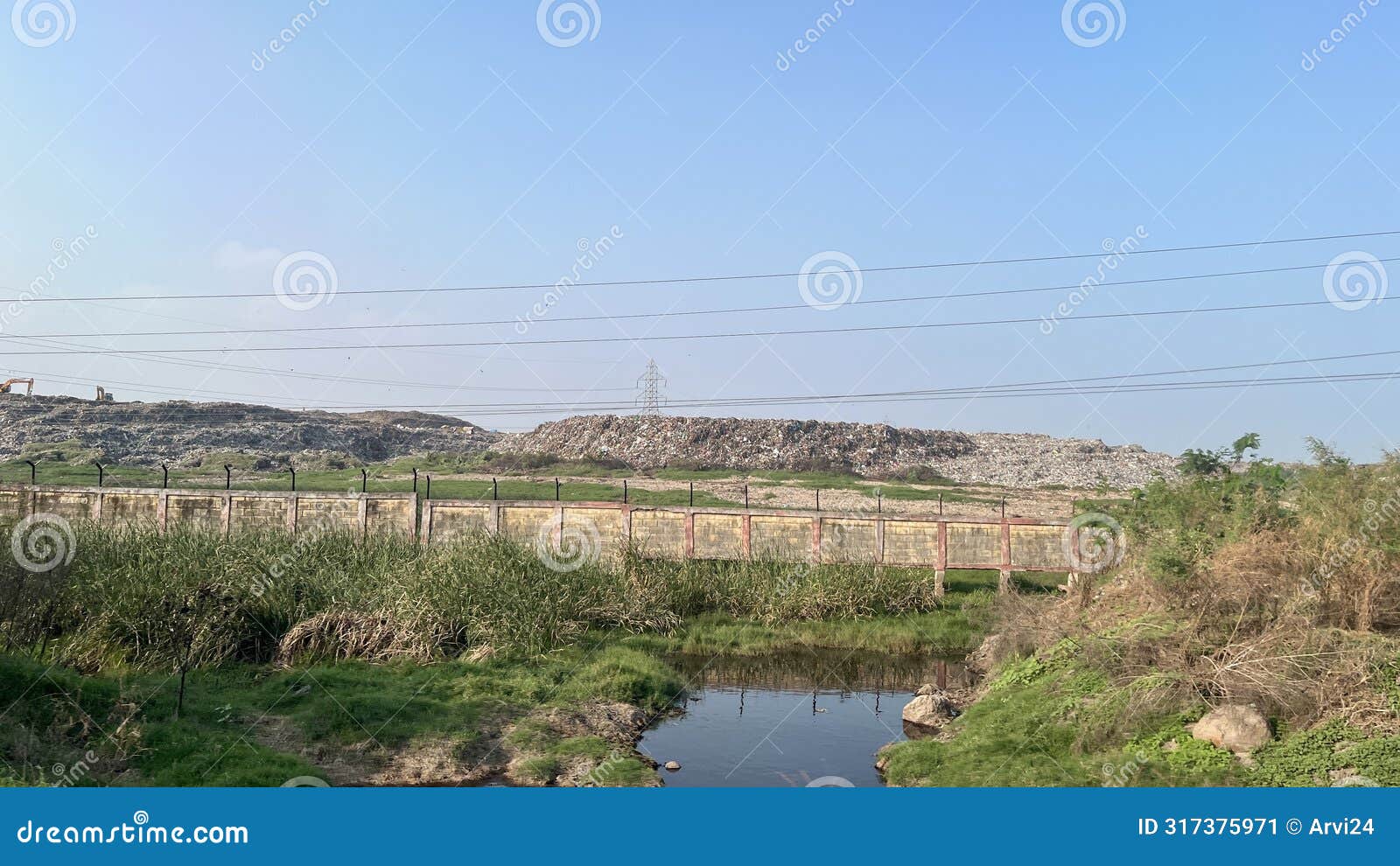 Image of a Entire City Garbage Dump Area Stock Image - Image of ...