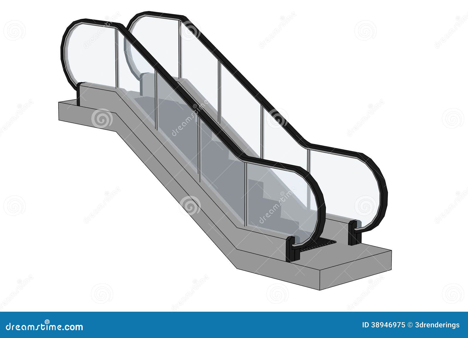 Image of escalator stairs stock illustration. Illustration of sketch ...