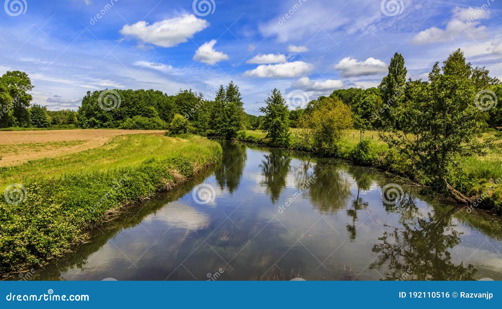 Eure River stock photo. Image of landscape, natural - 192110516
