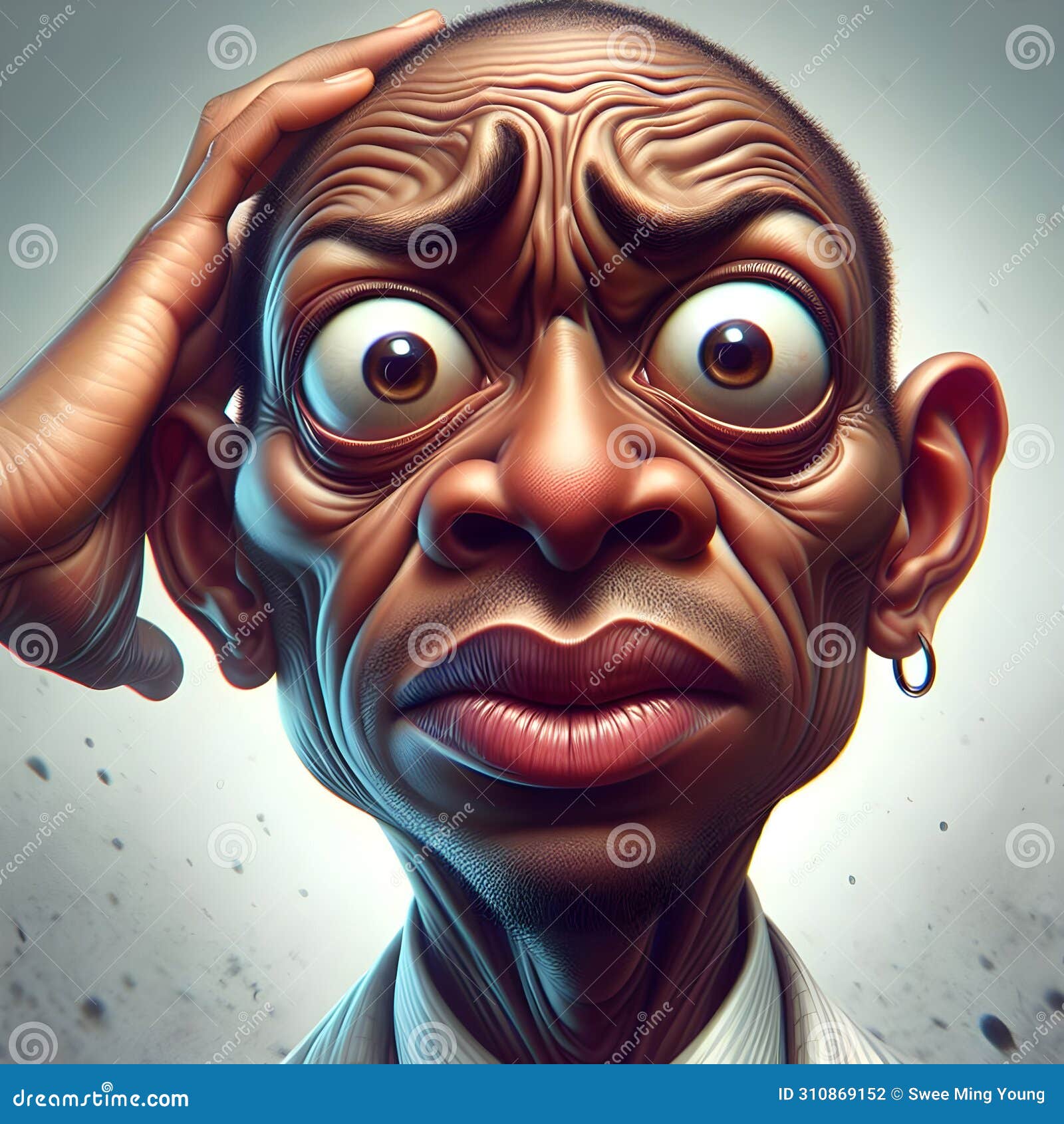 Image of Extreme Human Caricature of Various Facial Expression Art ...