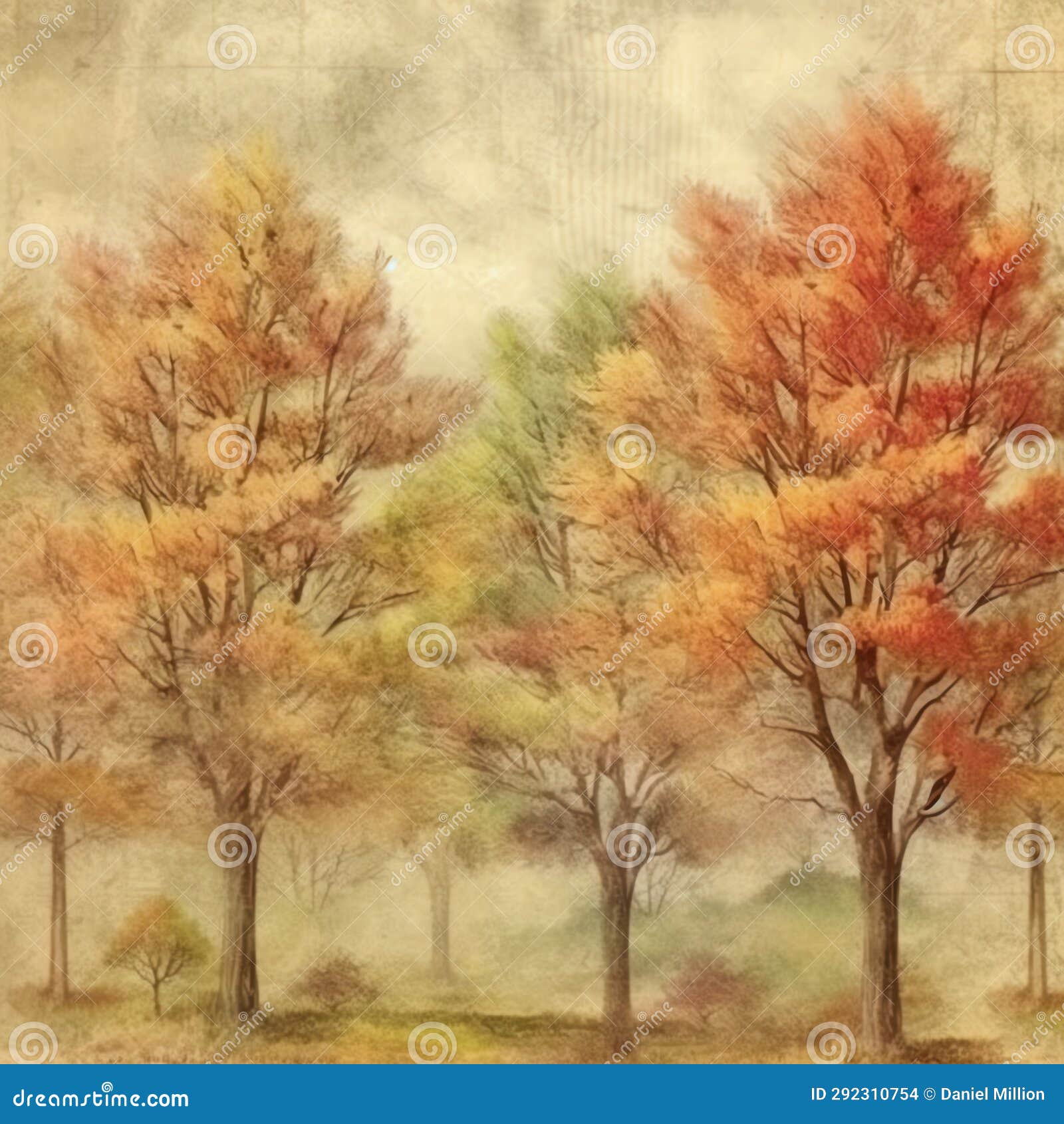 Fall Old Paper, Vintage Digital Paper Stock Illustration - Illustration ...