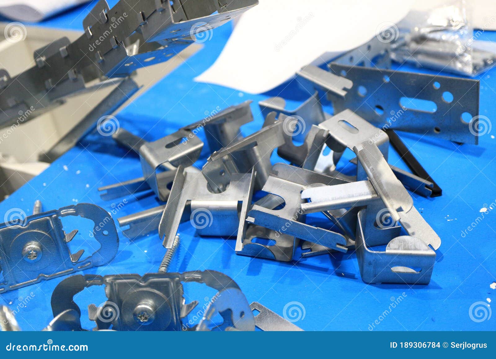 Image Fasteners for Mounting Plasterboard Ceilings and Partitions Stock ...