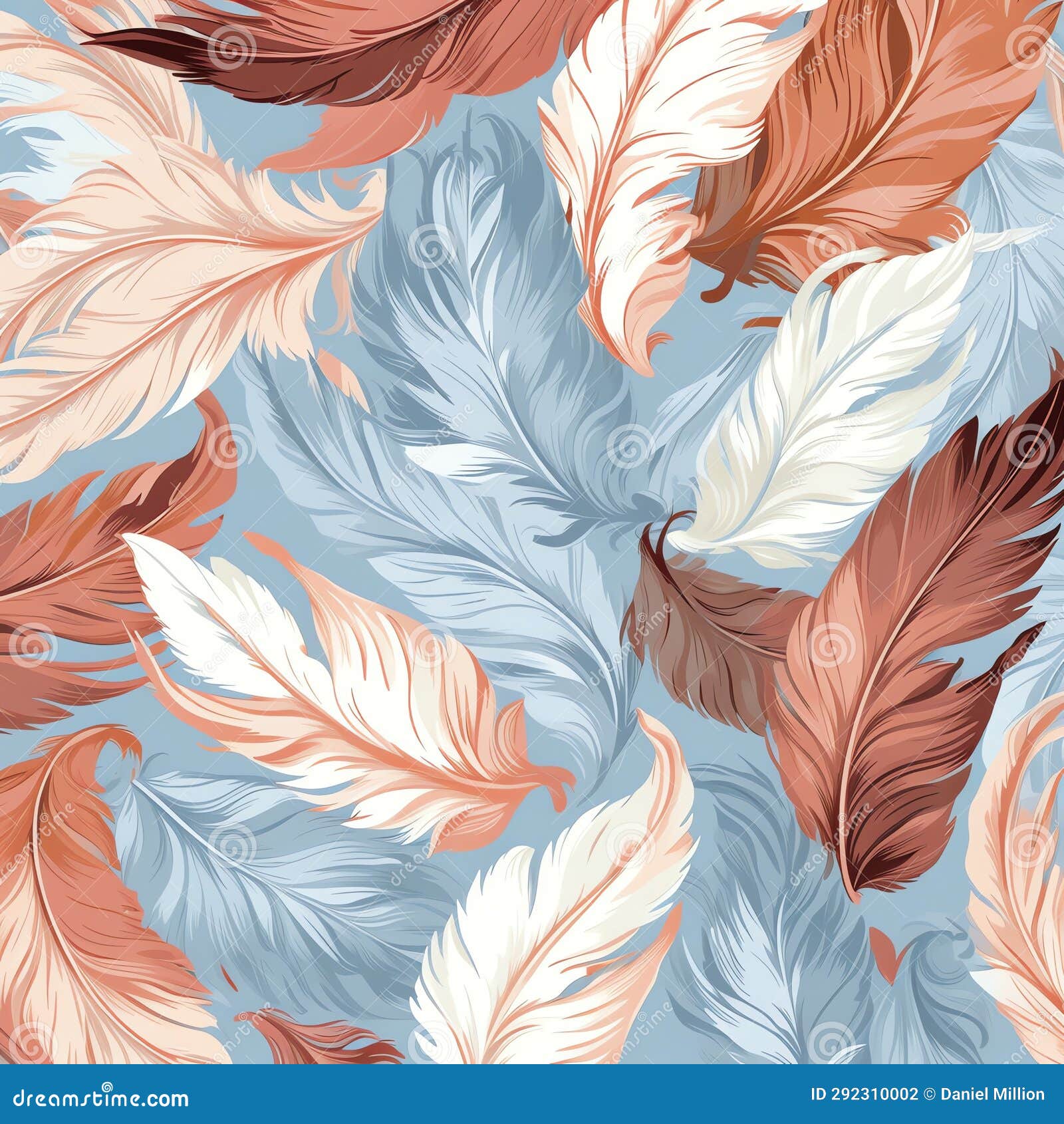 Feather Old Paper, Vintage Digital Paper Stock Illustration ...
