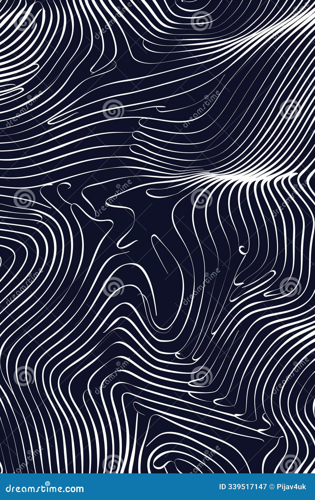 Abstract Flow Lines Background with Fluid Wavy Shapes and Striped ...
