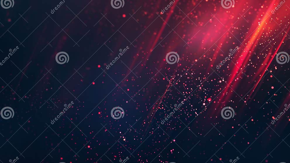 Abstract Red Particles Background with Generative AI Stock Photo ...