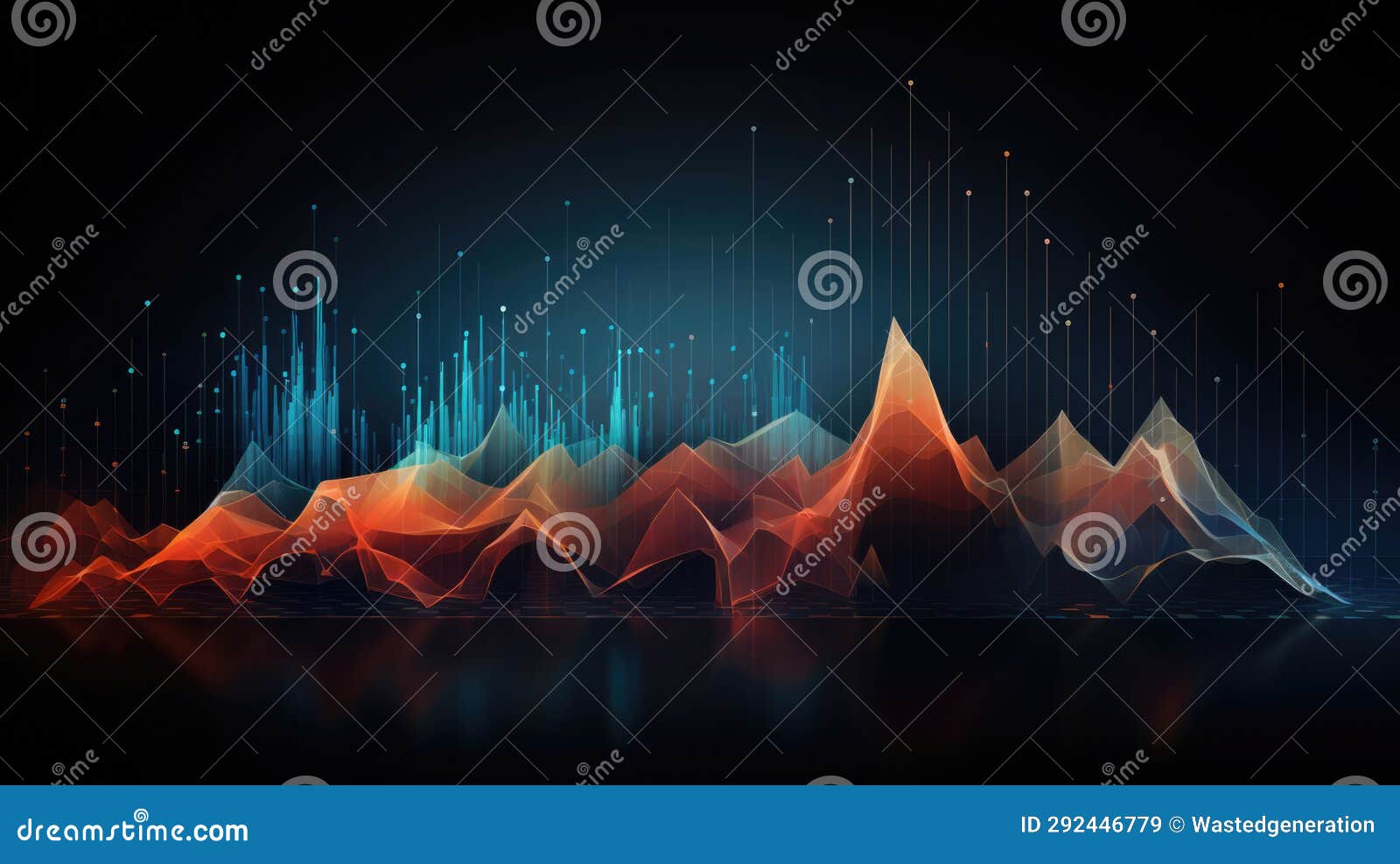 Financial Insights: Abstract Chart Background for Economic Analysis and ...