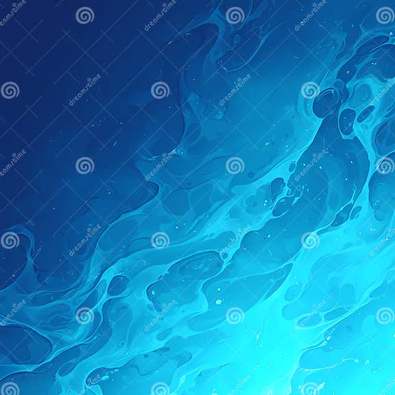 Abstract Cyan Gradient Paint Backdrop Displaying a Wave Pattern Stock ...