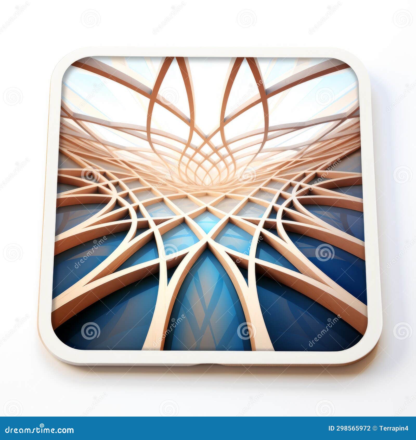Abstract Design Element, Beam Support, Architecture App Icon Style ...