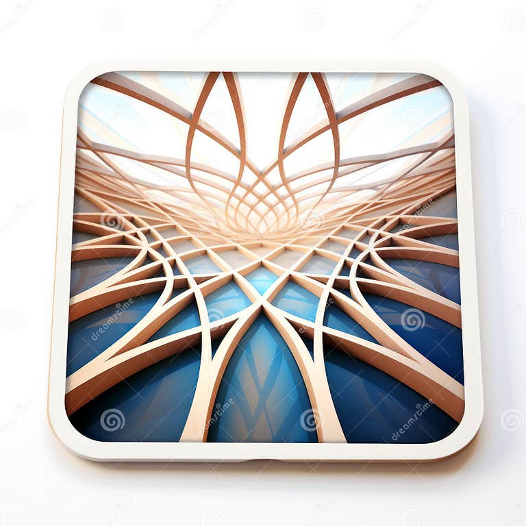 Abstract Design Element, Beam Support, Architecture App Icon Style ...