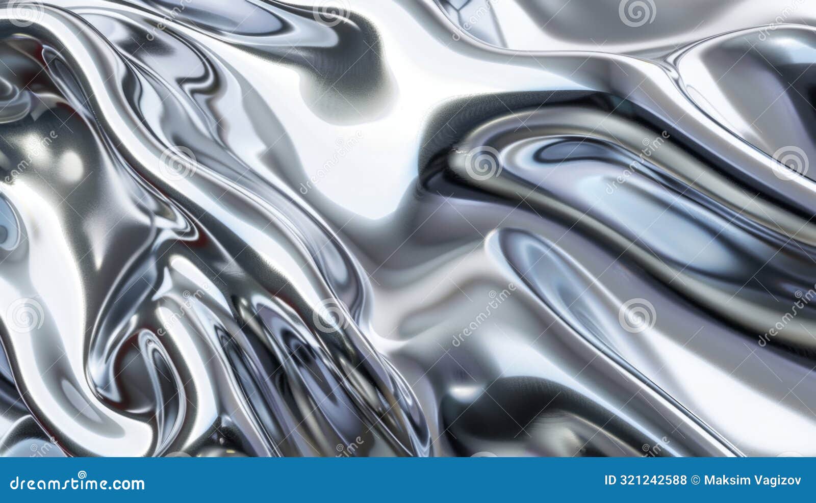 Abstract Liquid Metal Texture, Generative AI Stock Photo - Image of ...