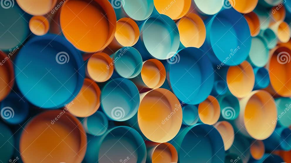 Abstract Pattern of Colorful Circles, Perfect for Backgrounds and ...
