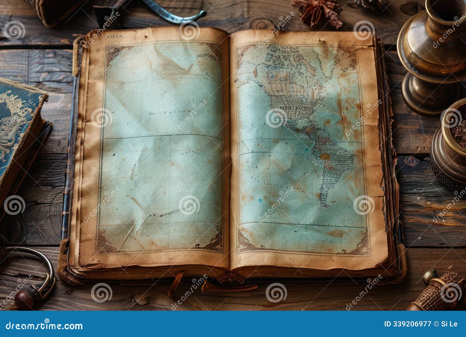 Blank Pages of an Open Book: Ready for Your Ideas and Imagination Stock ...