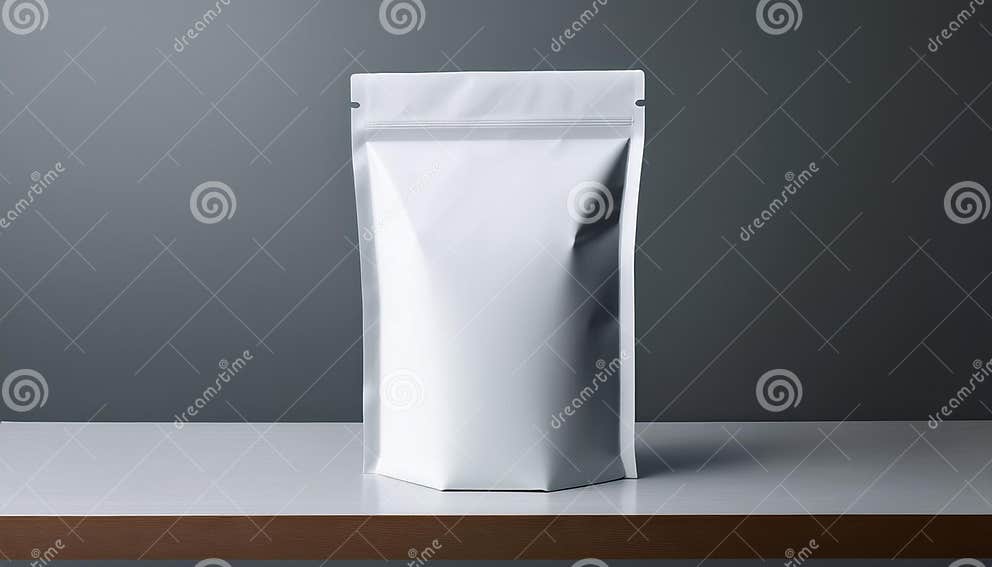 A Blank Packaging Bag on a Table that Can Be Designed Neutral ...