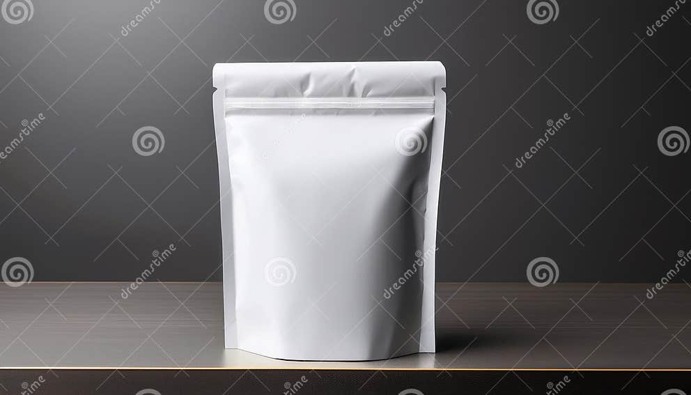 A Blank Packaging Bag on a Table that Can Be Designed Neutral ...
