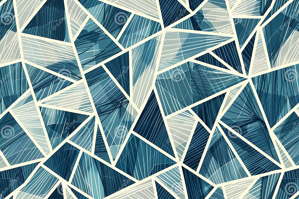 Stylish Irregular Triangle Grid Pattern with Unique Linear Texture ...