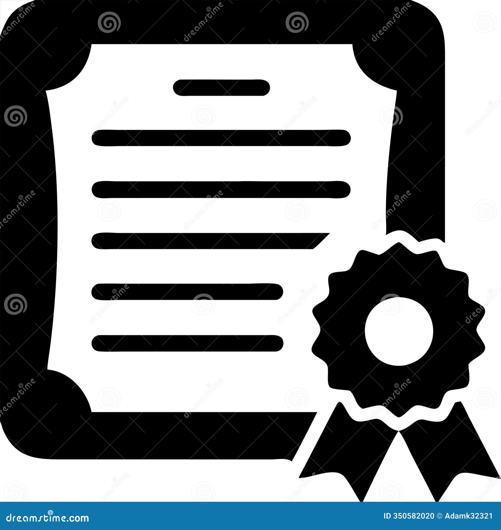 Certificate with Award Ribbon for Achievement and Recognition Stock ...