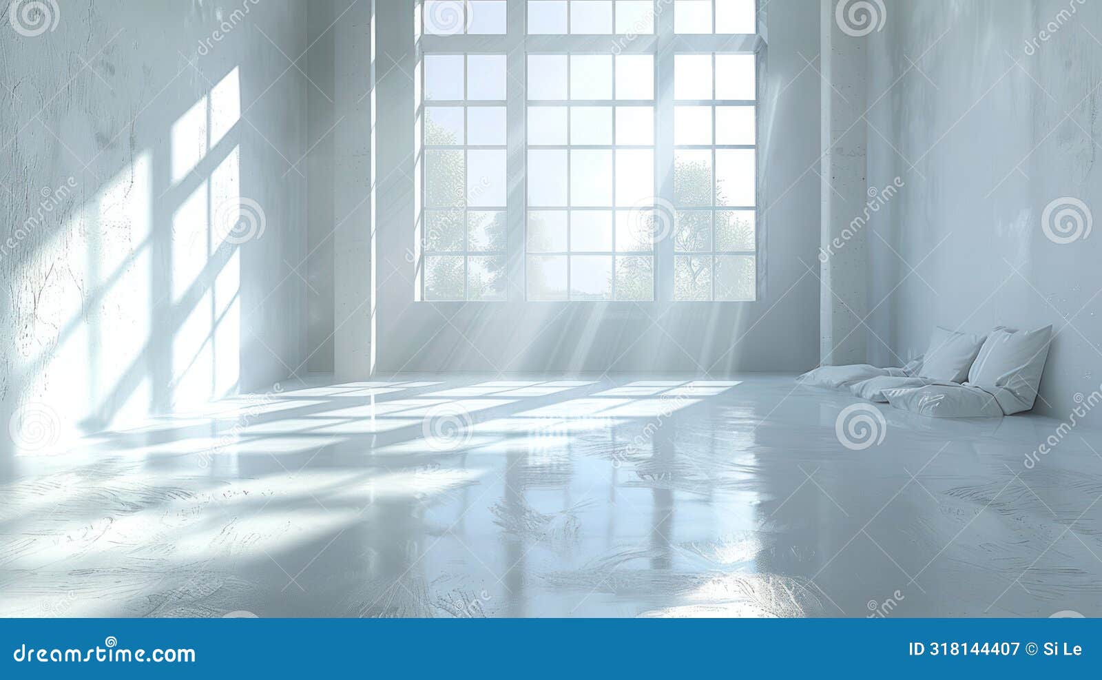 Clean and Simple White Room Background for Versatile Design Projects ...