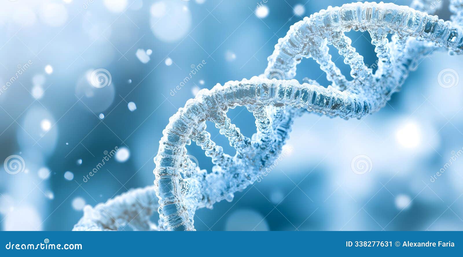 Close-up of Crystallized DNA Structure Stock Illustration ...