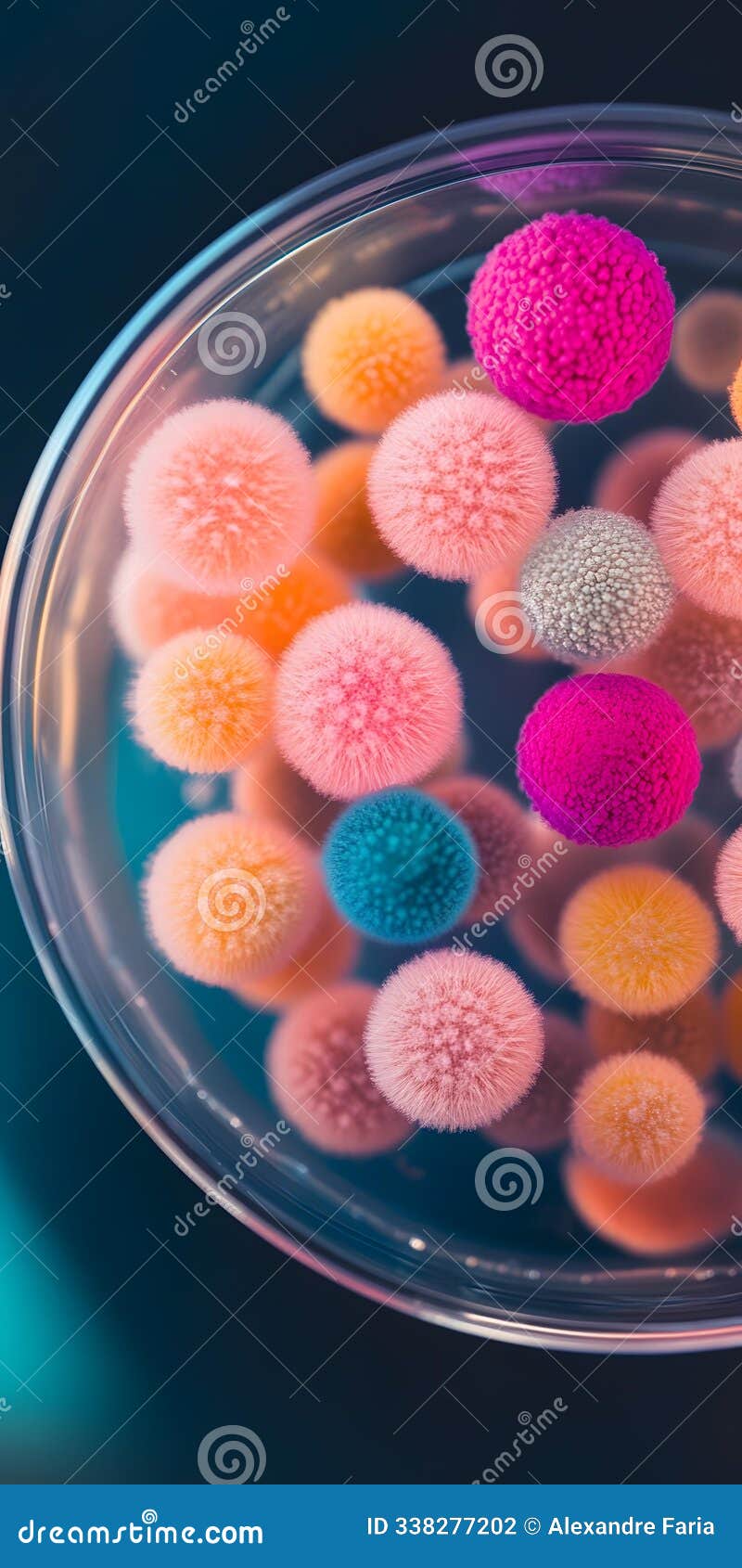 Vibrant Spheres in Circular Arrangement Stock Illustration ...