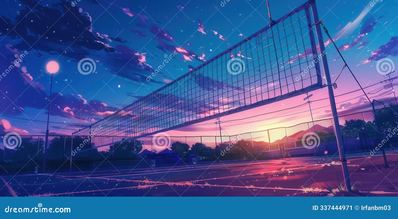 Vibrant Colors of Beach Volleyball. Summer Aesthetic Concept Stock ...