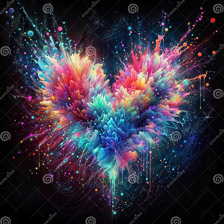 Cosmic Heart: Exploding Dust Forms Heart Shape in Space, Generative Ai ...